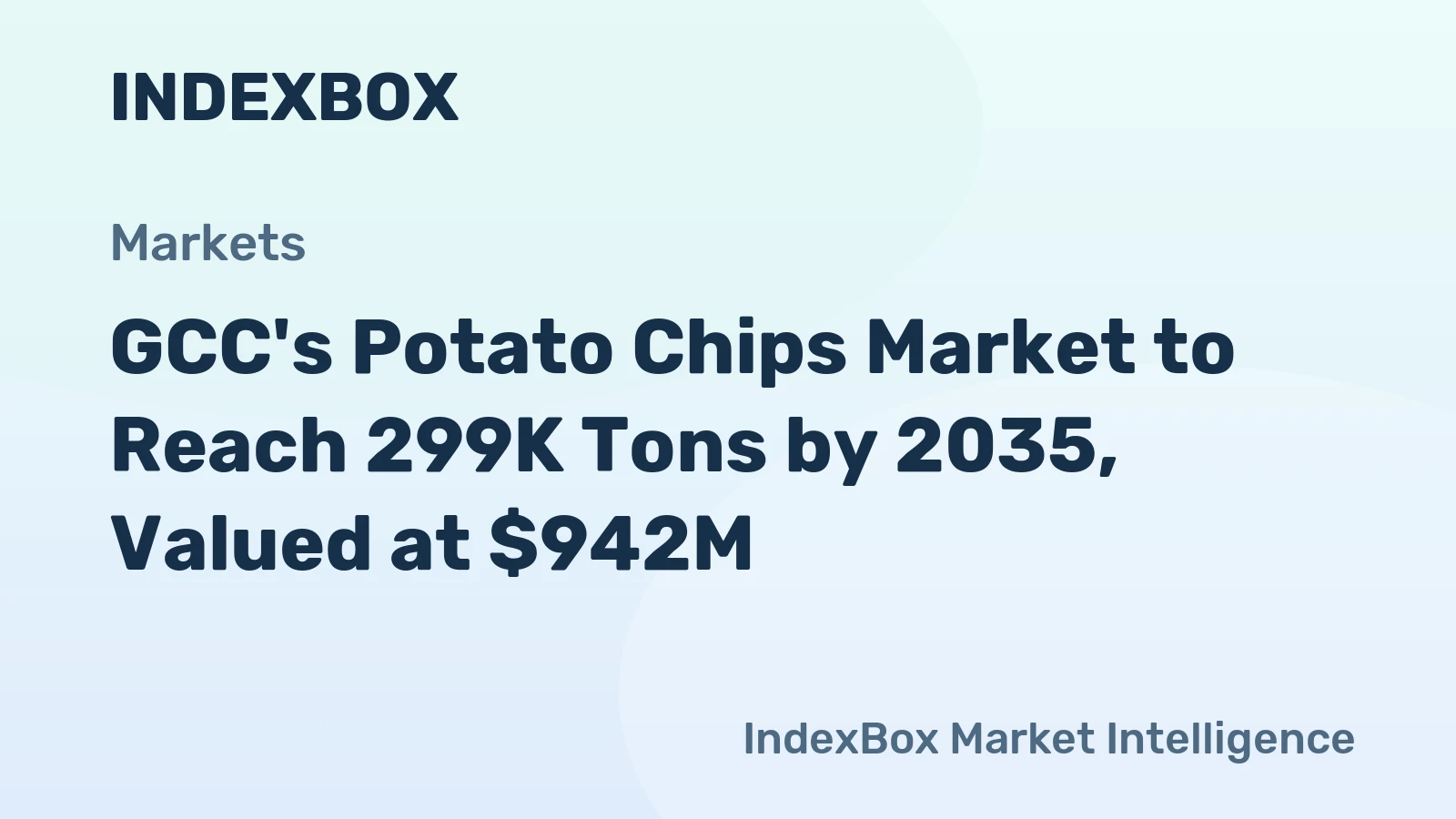 GCC's Potato Chips Market to Reach 299K Tons by 2035, Valued at $942M