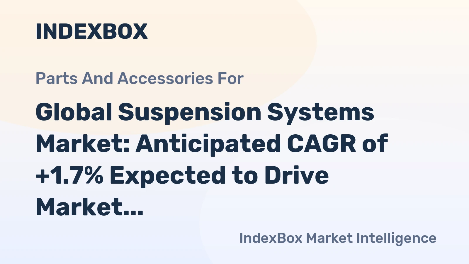 Global Suspension Systems Market: Anticipated CAGR of +1.7% Expected to Drive Market Volume to 9.7M Tons by 2035