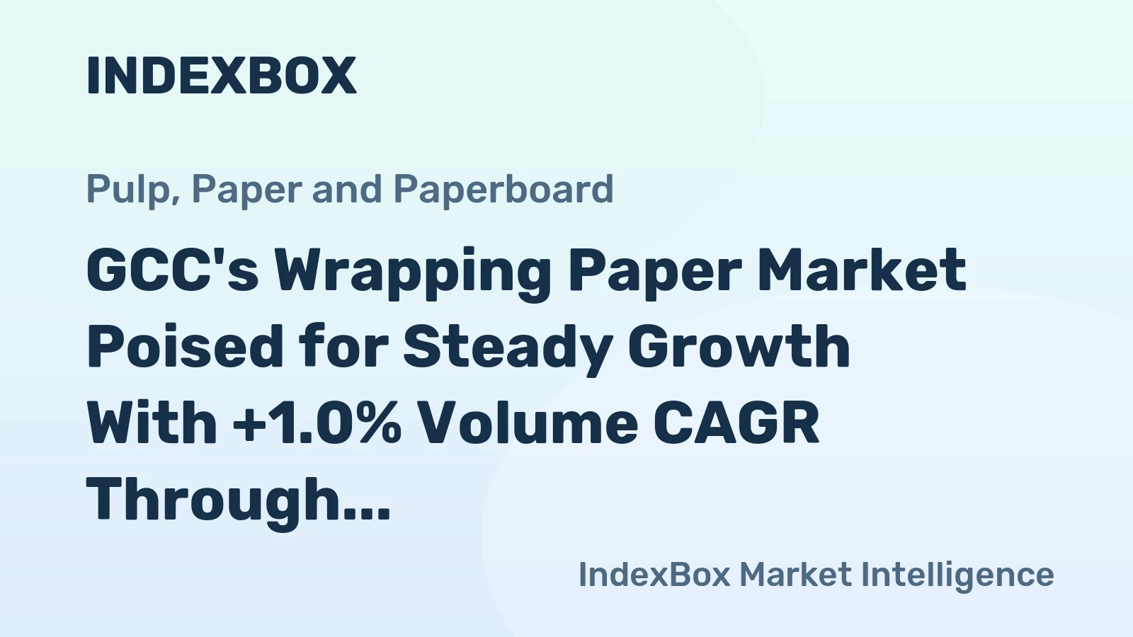 GCC's Wrapping Paper Market Poised for Steady Growth With +1.0% Volume CAGR Through 2035
