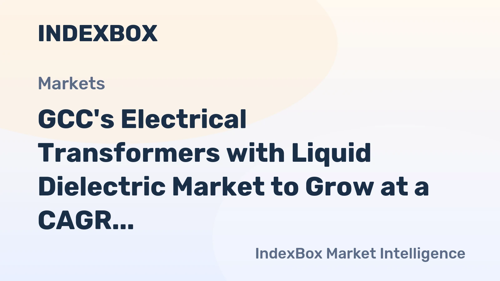 GCC's Electrical Transformers with Liquid Dielectric Market to Grow at a CAGR of +0.8% from 2024-2035, Reaching $26.6B in Value by 2035