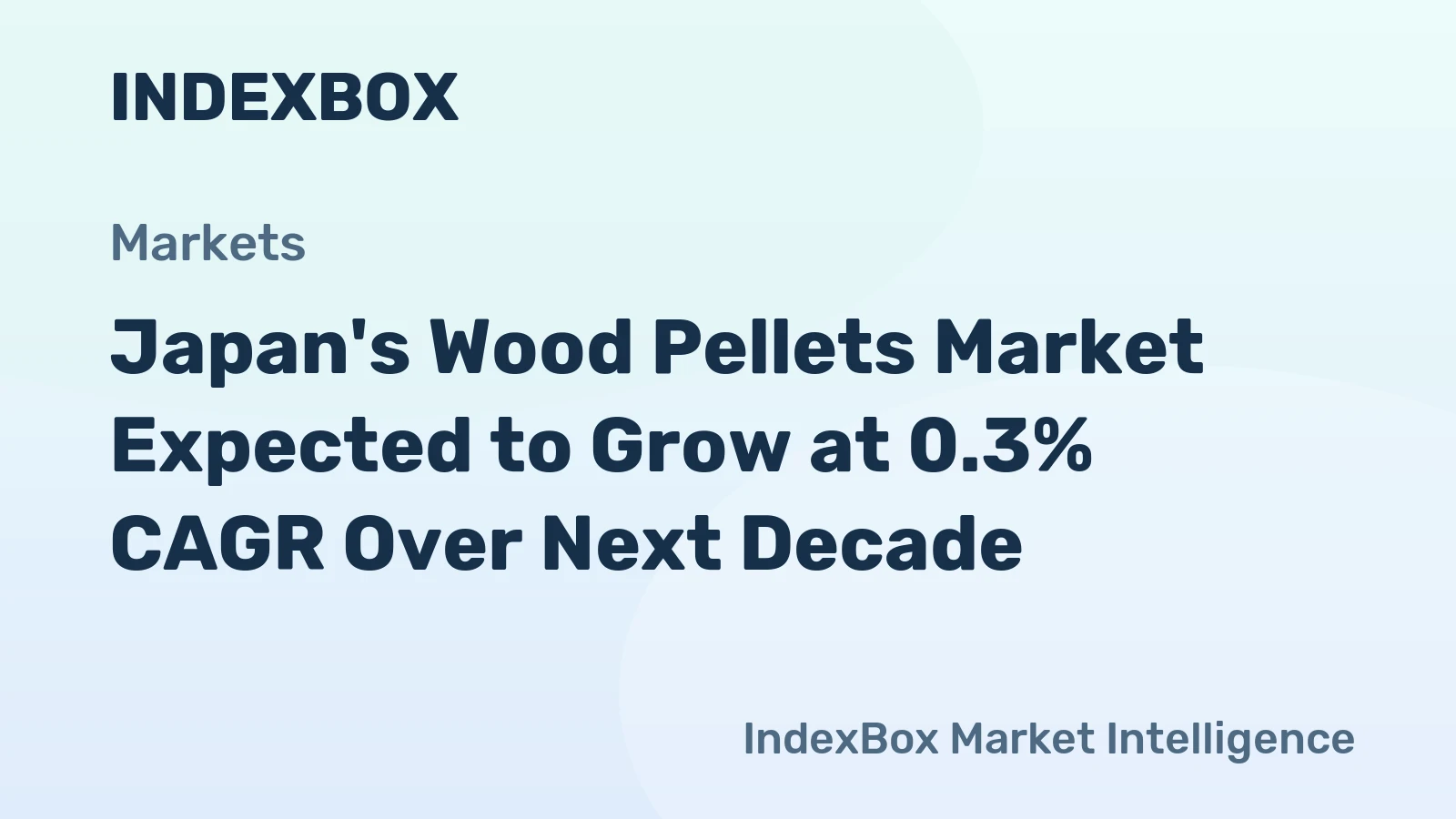 Japan's Wood Pellets Market Expected to Grow at 0.3% CAGR Over Next Decade