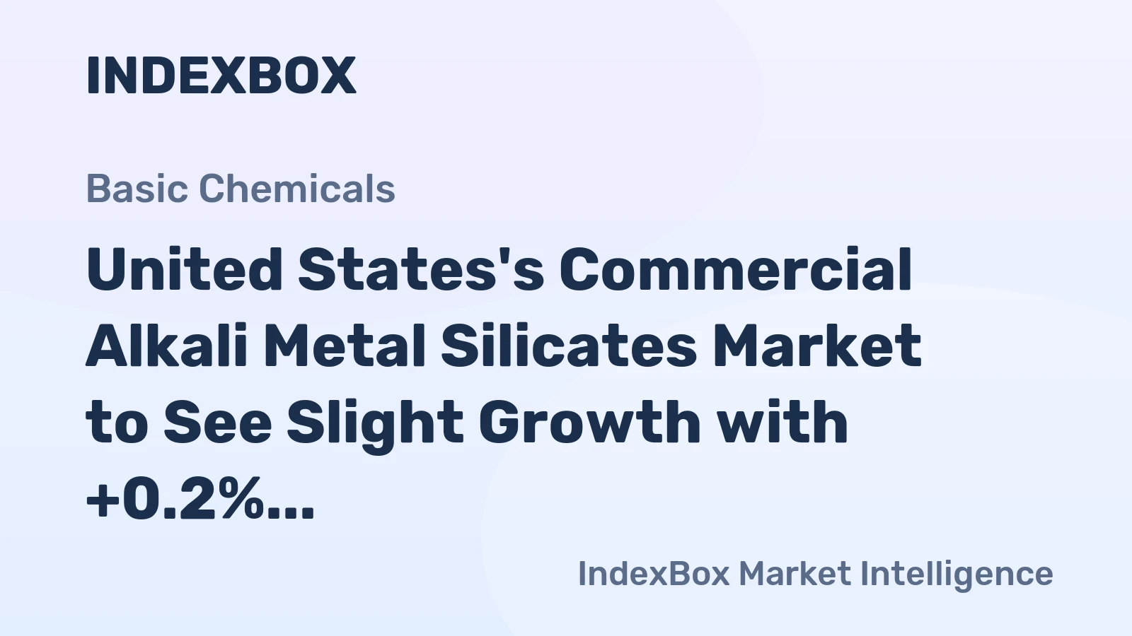 United States's Commercial Alkali Metal Silicates Market to See Slight Growth with +0.2% CAGR by 2035