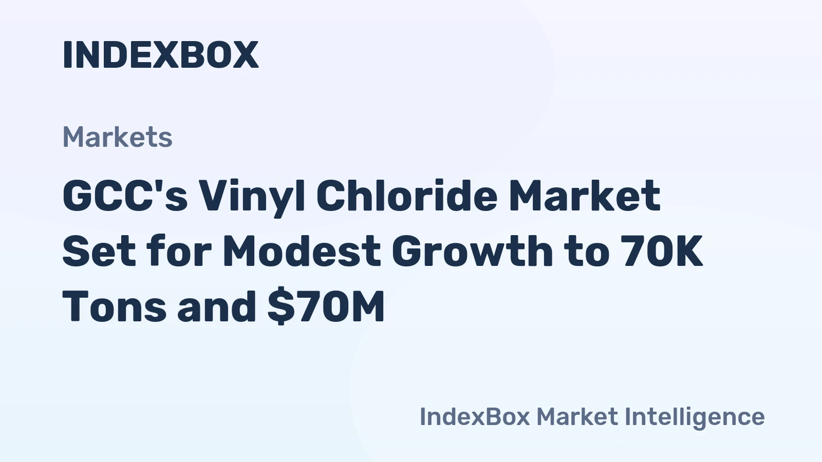 GCC's Vinyl Chloride Market Set for Modest Growth to 70K Tons and $70M
