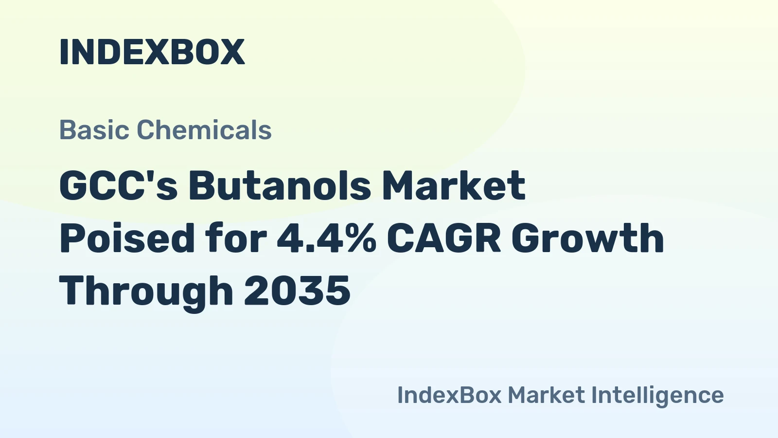 GCC's Butanols Market Poised for 4.4% CAGR Growth Through 2035
