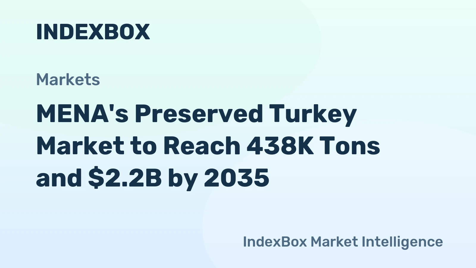 MENA's Preserved Turkey Market to Reach 438K Tons and $2.2B by 2035