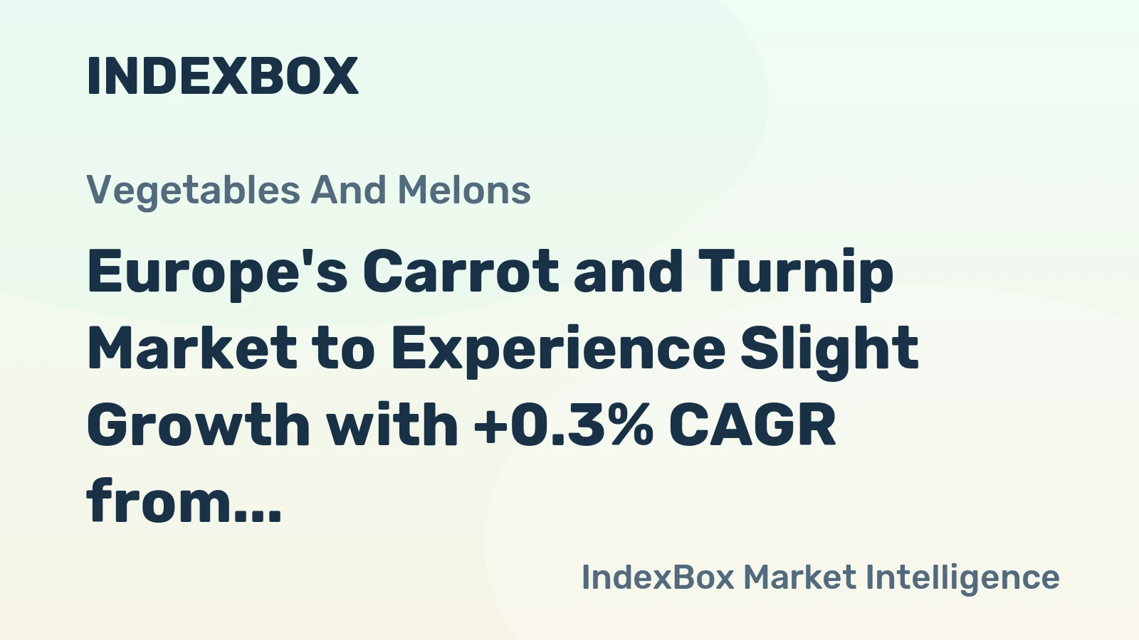 Europe's Carrot and Turnip Market to Experience Slight Growth with +0.3% CAGR from 2024 to 2035