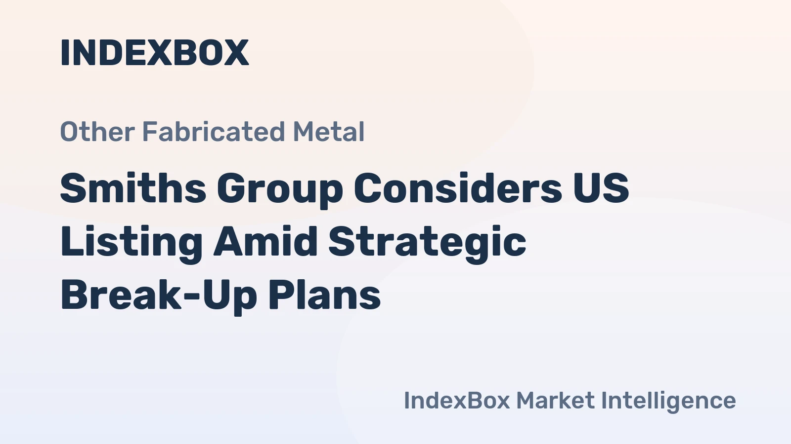 Smiths Group Considers US Listing Amid Strategic Break-Up Plans