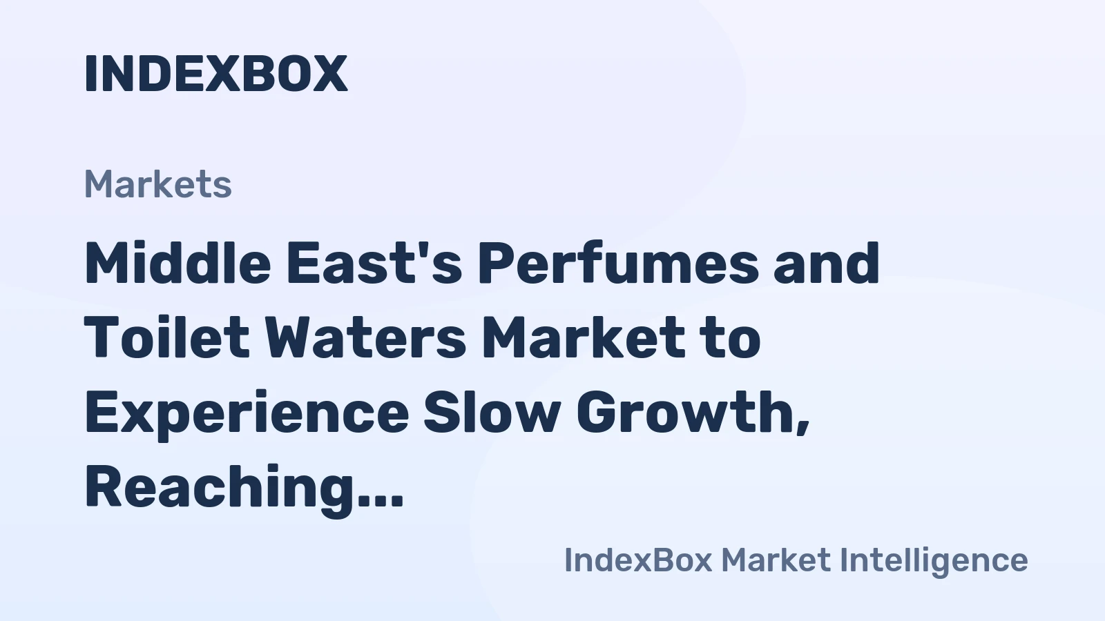 Middle East's Perfumes and Toilet Waters Market to Experience Slow Growth, Reaching 261K Tons and $3.3B by 2035