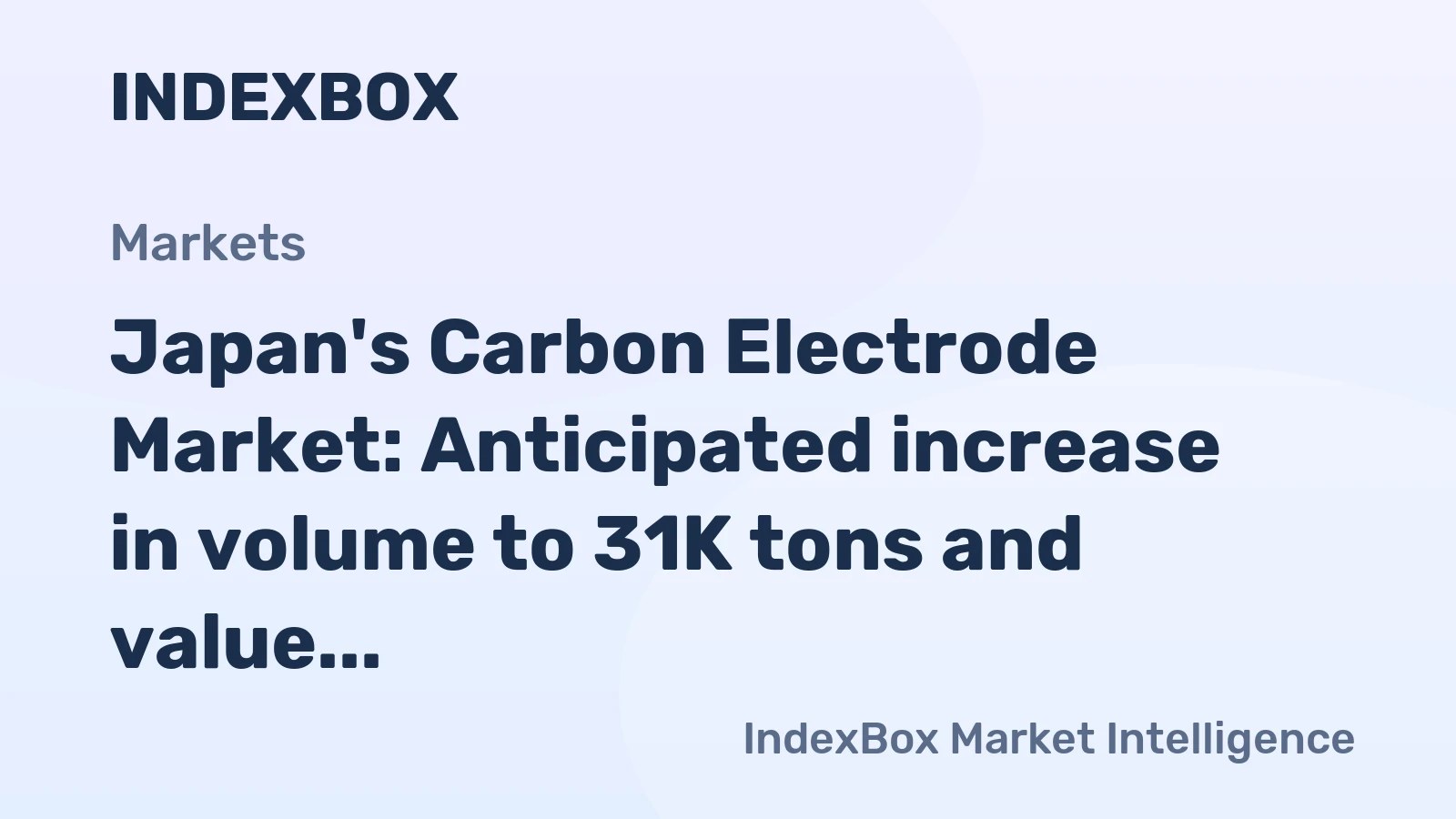 Japan's Carbon Electrode Market: Anticipated increase in volume to 31K tons and value to $2.2B by 2035