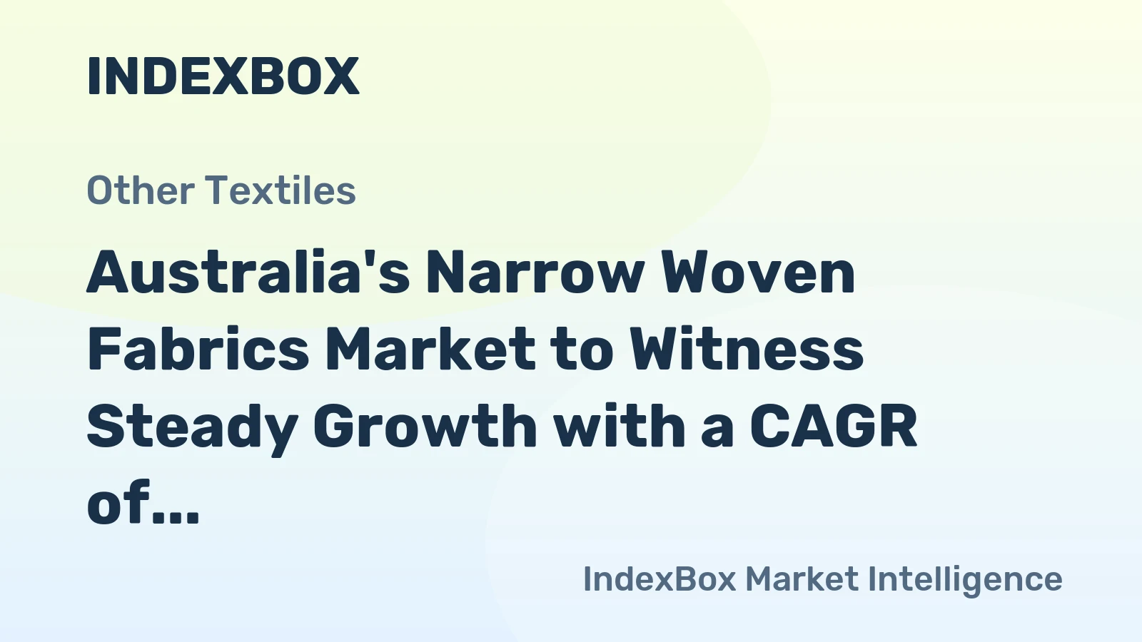 Australia's Narrow Woven Fabrics Market to Witness Steady Growth with a CAGR of 1.5% by 2035