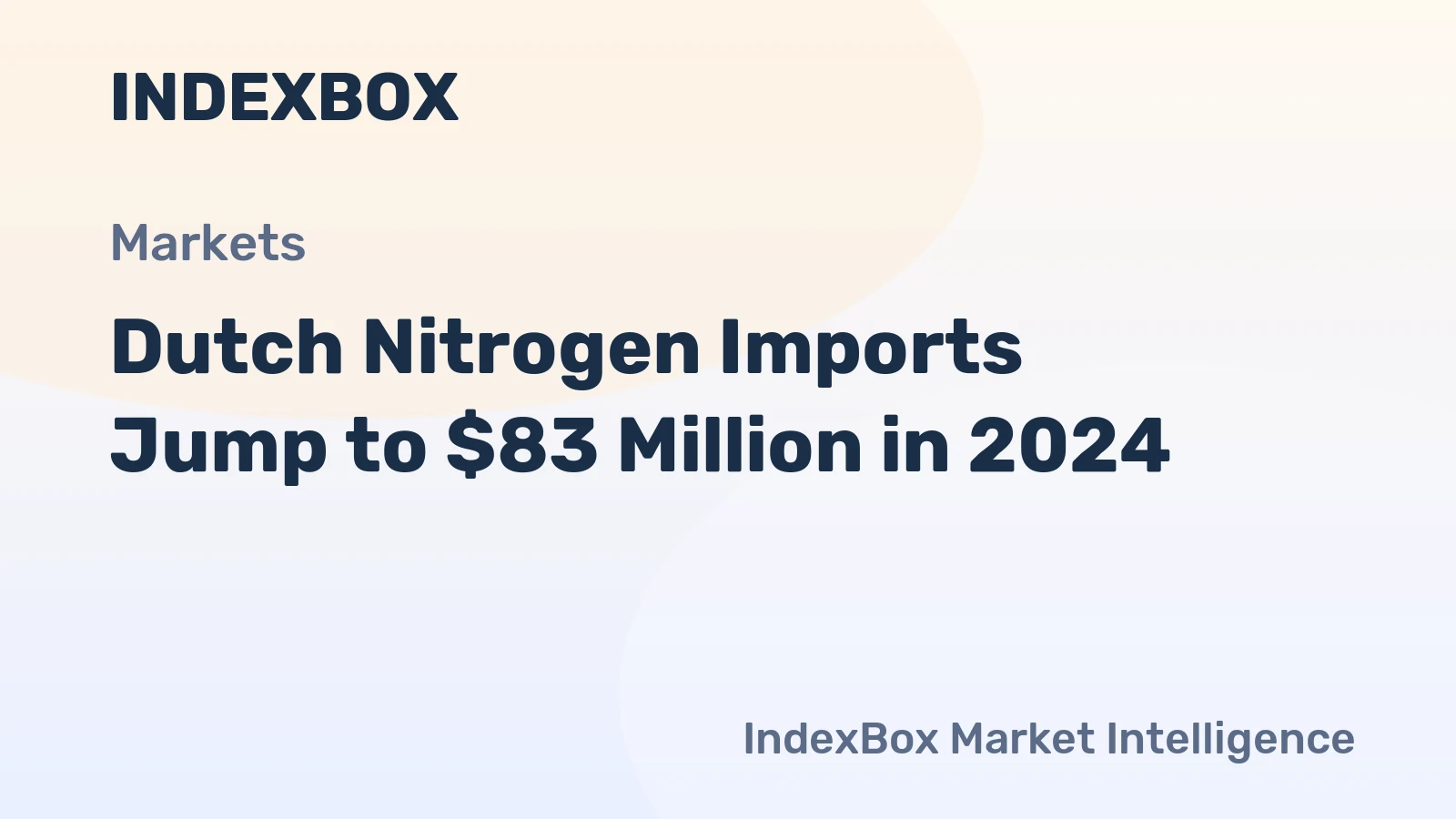 Dutch Nitrogen Imports Jump to $83 Million in 2024