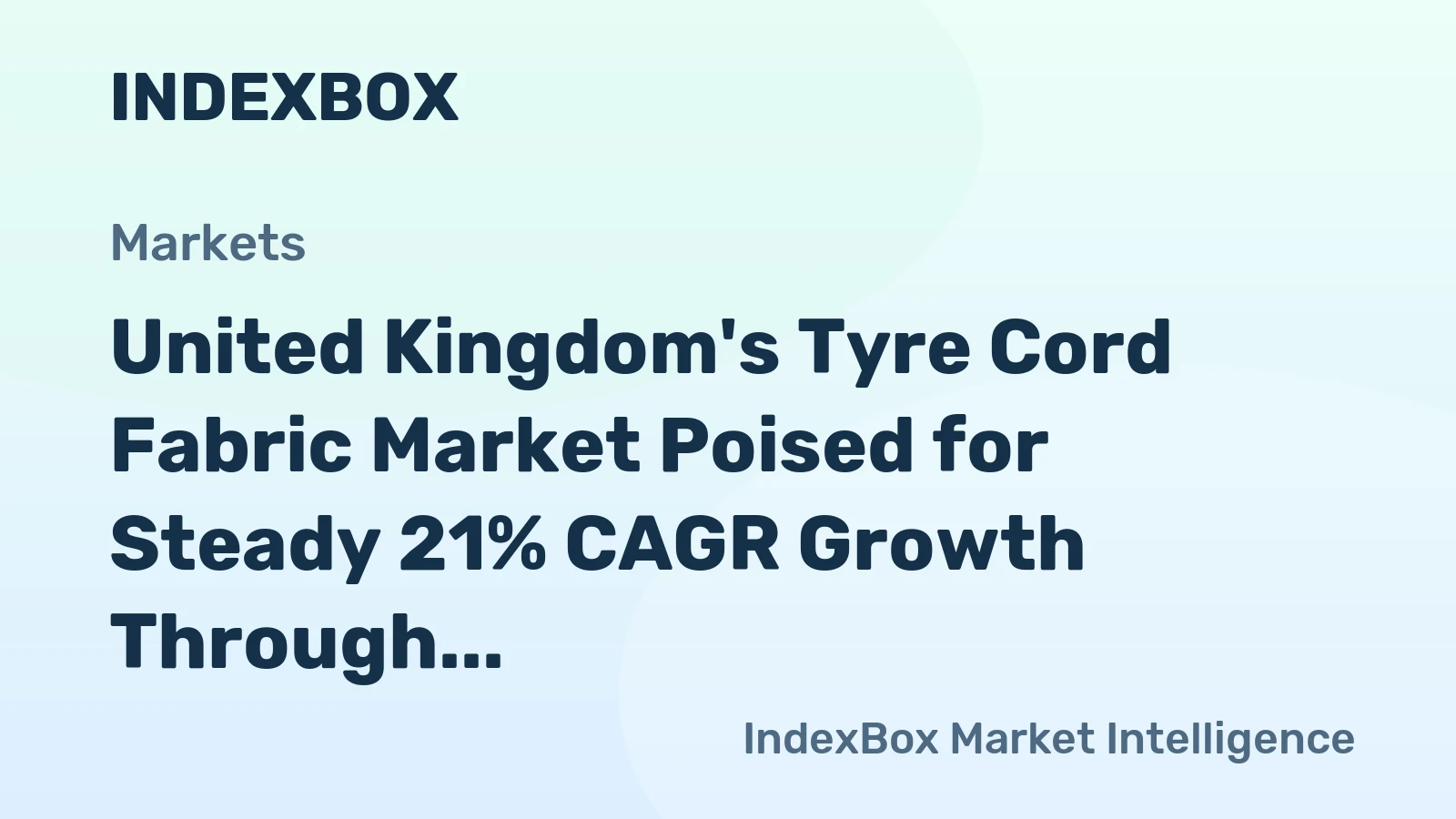 United Kingdom's Tyre Cord Fabric Market Poised for Steady 21% CAGR Growth Through 2035