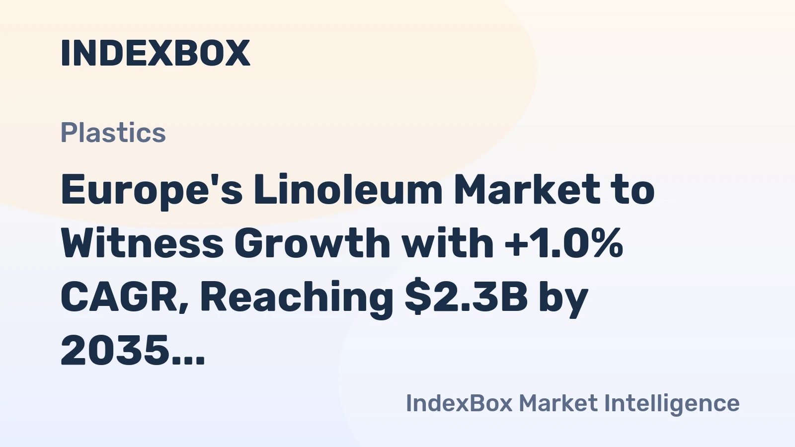 Europe's Linoleum Market to Witness Growth with +1.0% CAGR, Reaching $2.3B by 2035