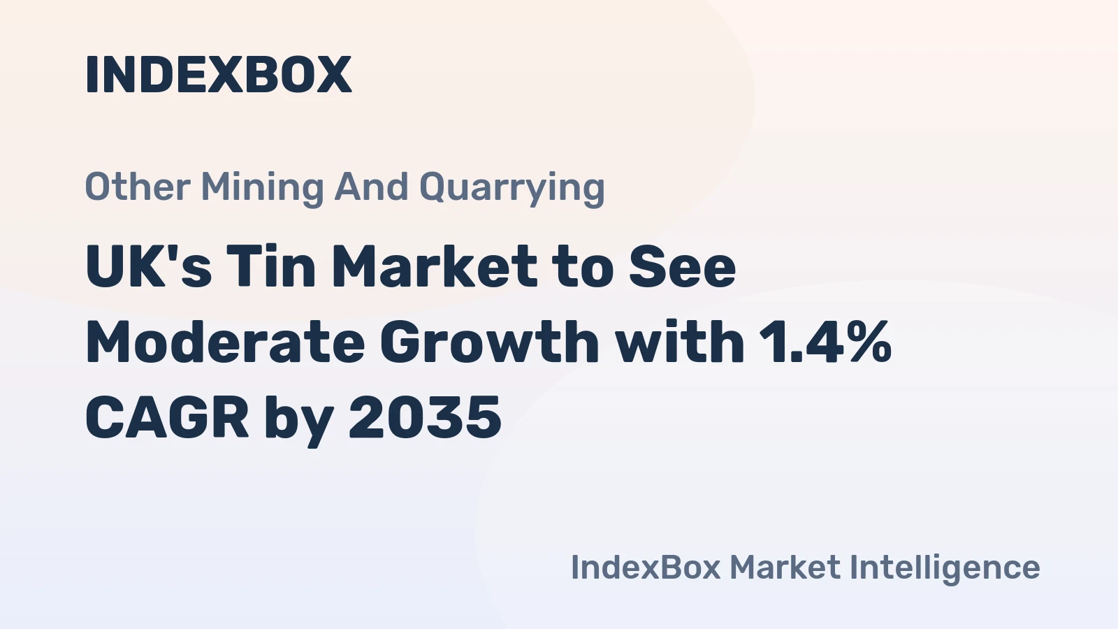 UK's Tin Market to See Moderate Growth with 1.4% CAGR by 2035