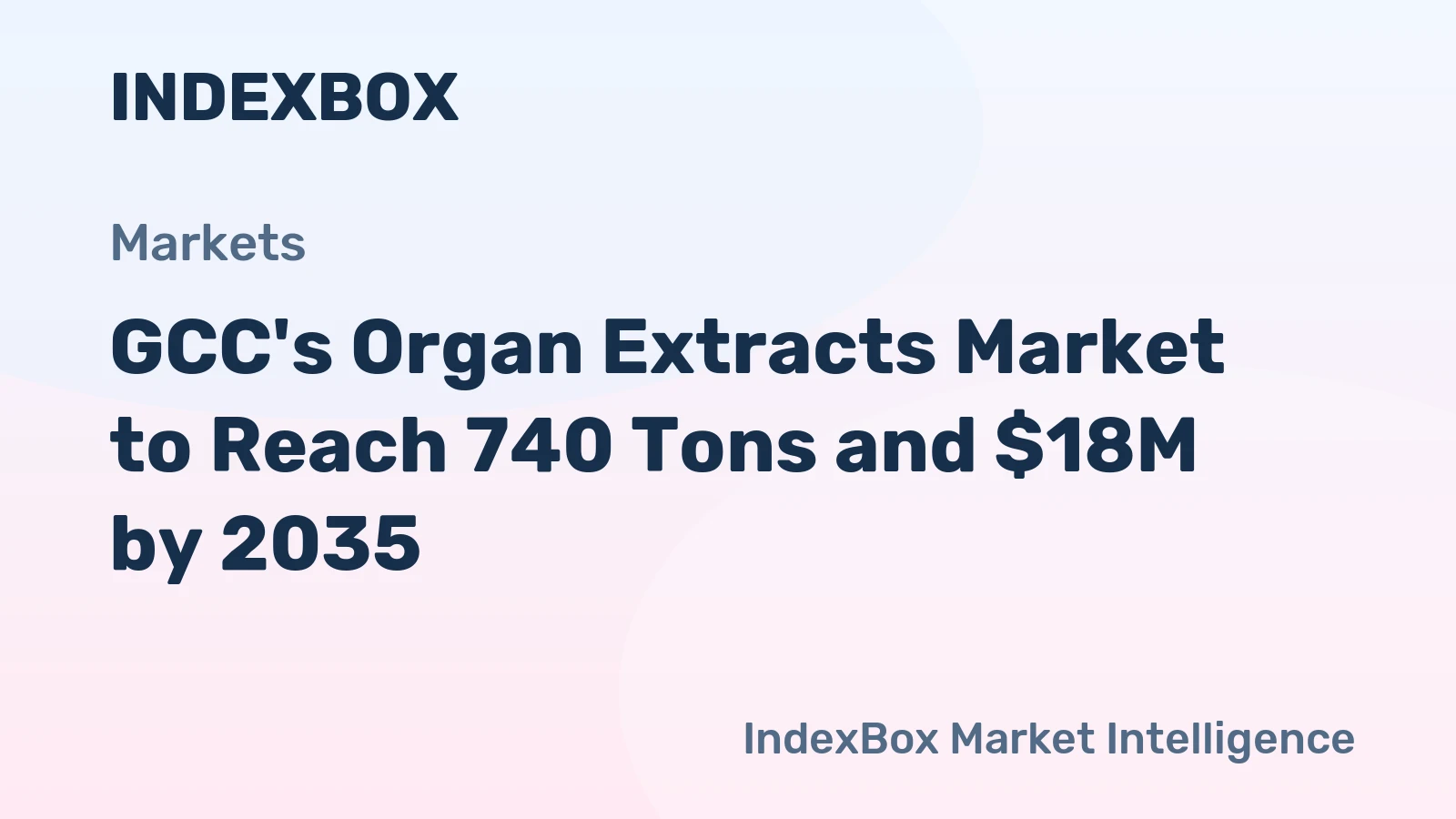 GCC's Organ Extracts Market to Reach 740 Tons and $18M by 2035