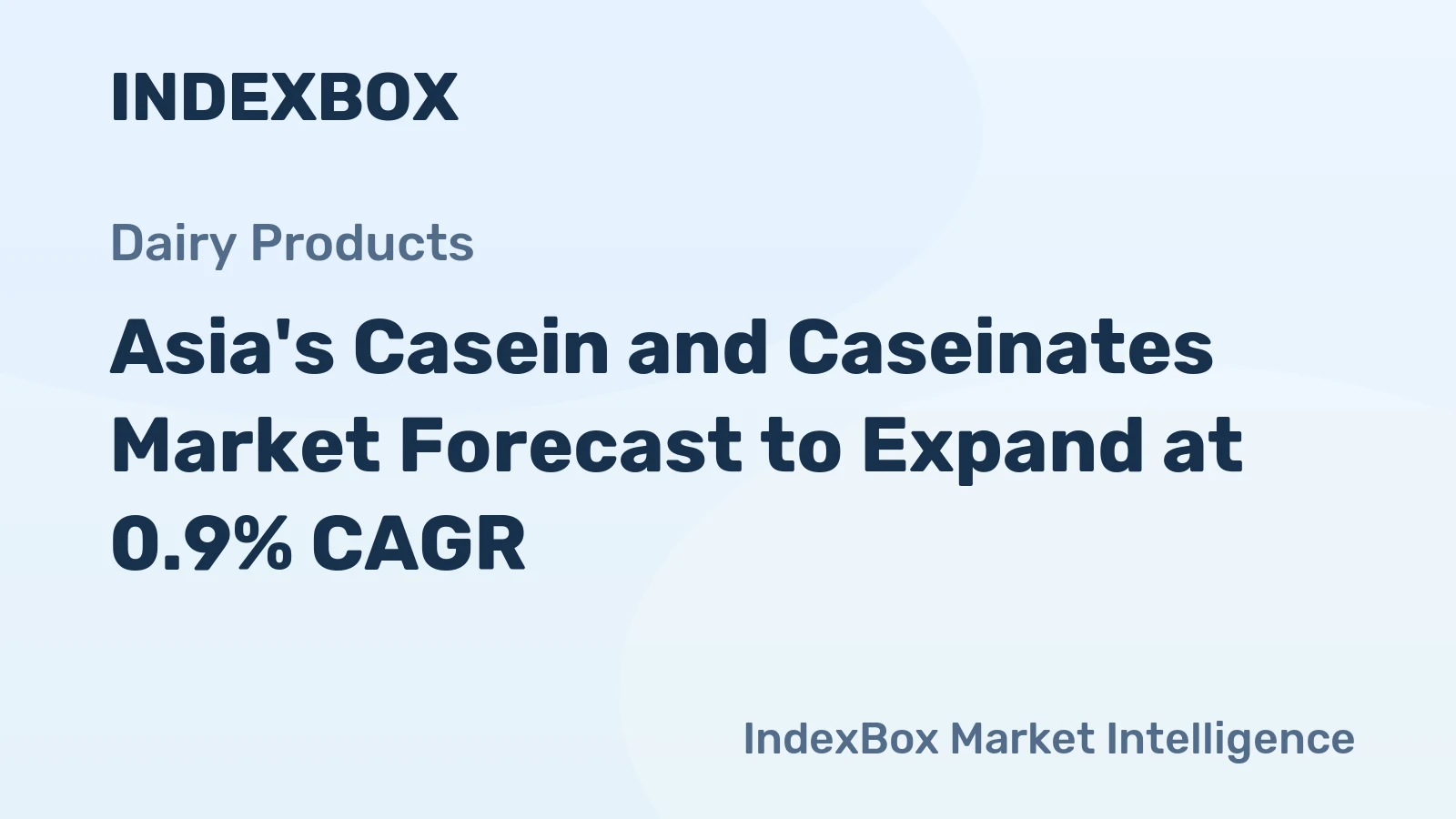 Asia's Casein and Caseinates Market Forecast to Expand at 0.9% CAGR