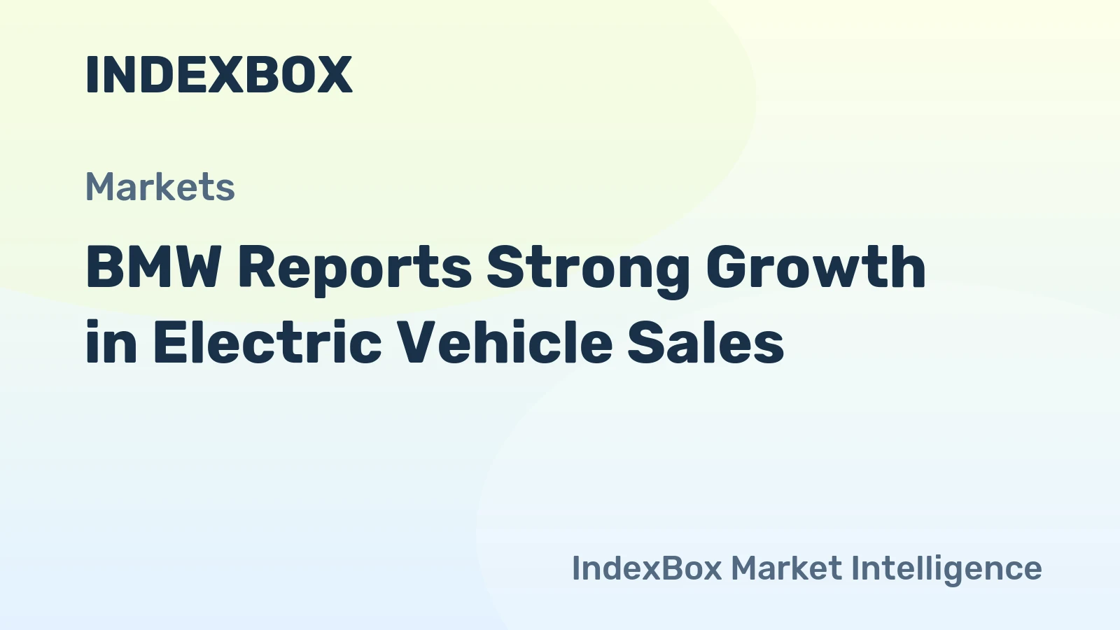 BMW Reports Strong Growth in Electric Vehicle Sales