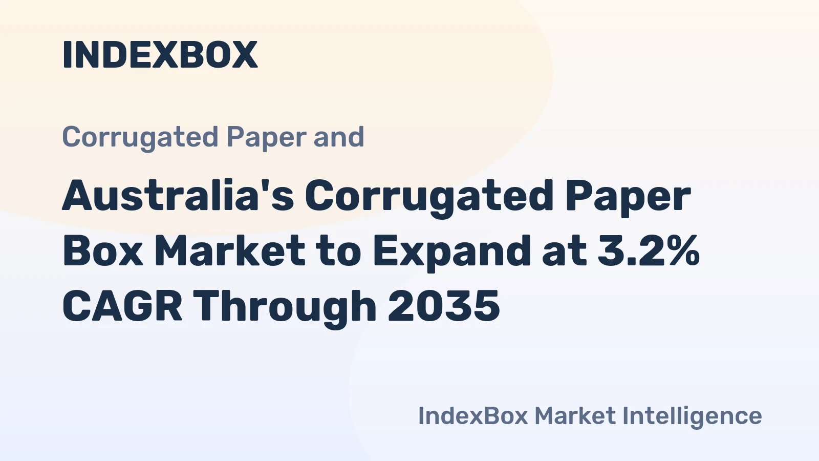 Australia's Corrugated Paper Box Market to Expand at 3.2% CAGR Through 2035