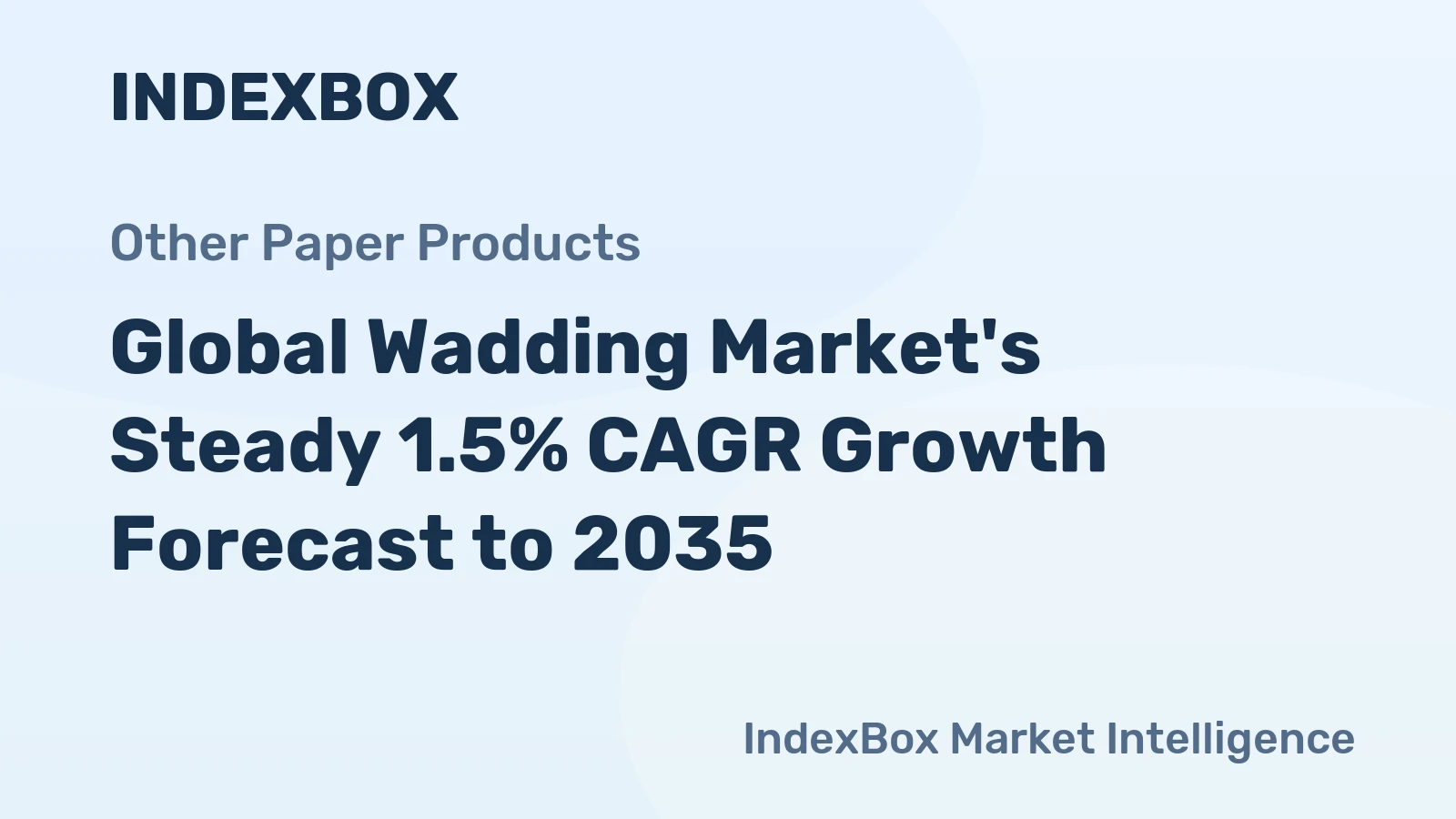 Global Wadding Market's Steady 1.5% CAGR Growth Forecast to 2035