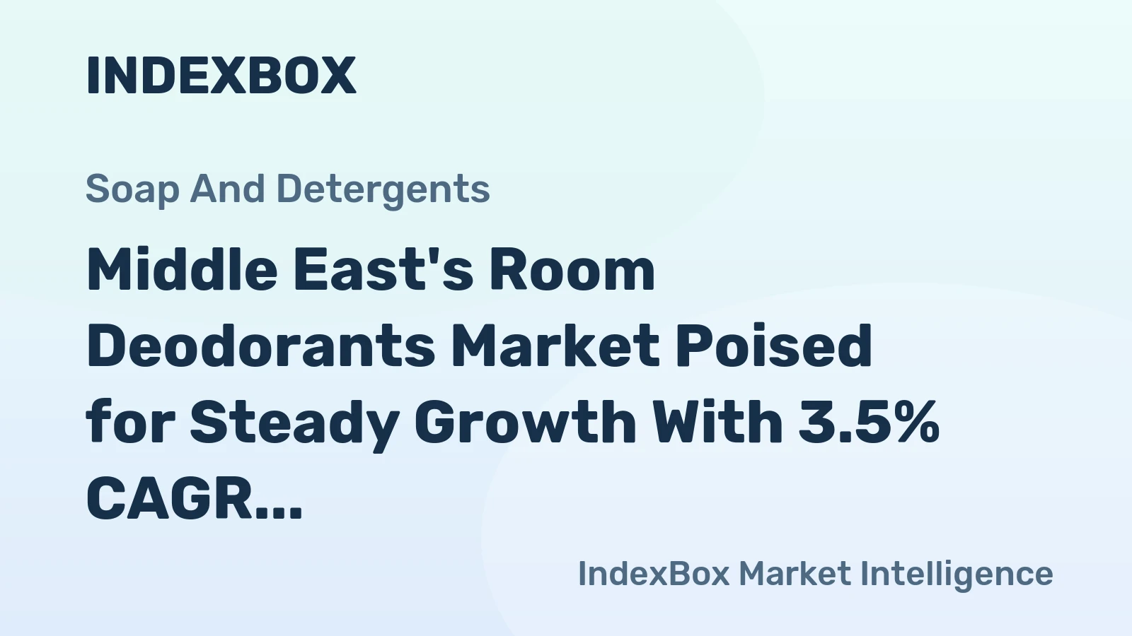 Middle East's Room Deodorants Market Poised for Steady Growth With 3.5% CAGR Through 2035
