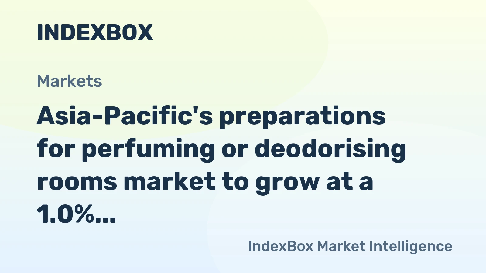 Asia-Pacific's preparations for perfuming or deodorising rooms market to grow at a 1.0% CAGR, reaching 1.2M tons by 2035, driven by rising demand.