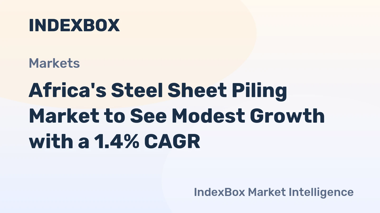 Africa's Steel Sheet Piling Market to See Modest Growth with a 1.4% CAGR