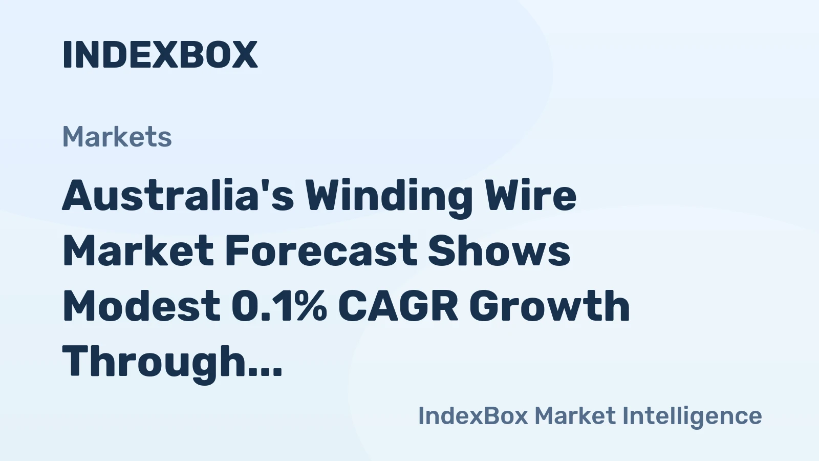 Australia's Winding Wire Market Forecast Shows Modest 0.1% CAGR Growth Through 2035