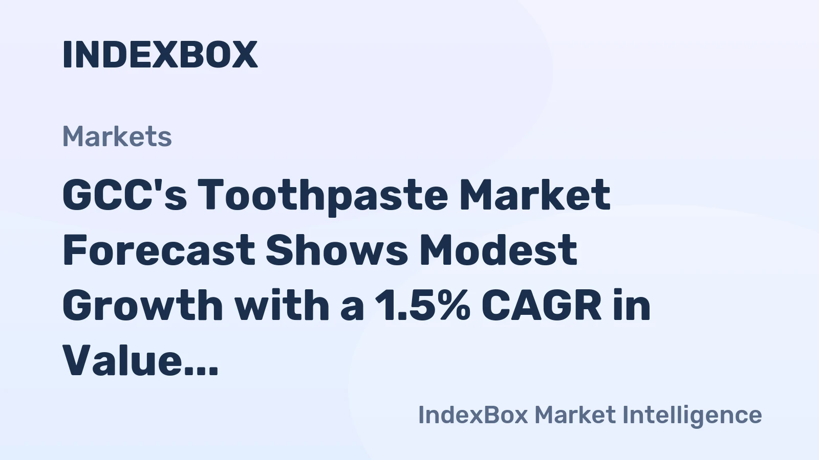 GCC's Toothpaste Market Forecast Shows Modest Growth with a 1.5% CAGR in Value Through 2035