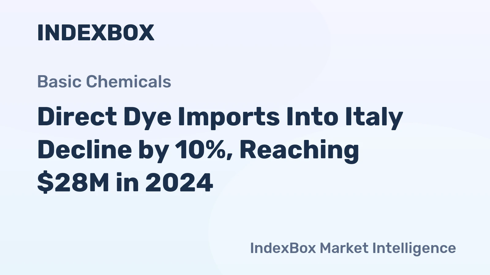 Direct Dye Imports Into Italy Decline by 10%, Reaching $28M in 2024