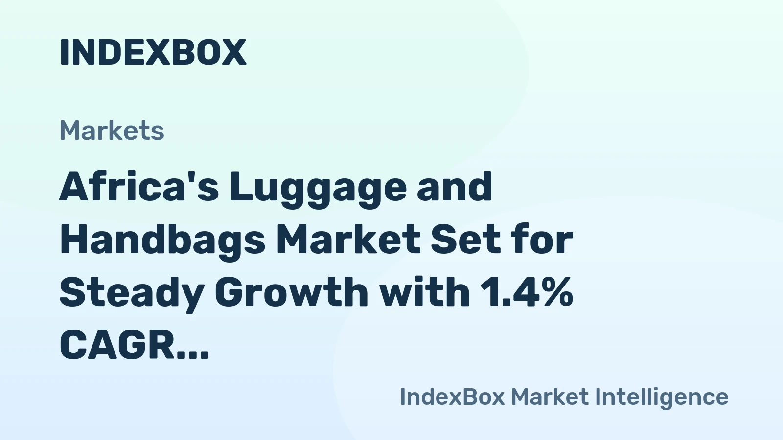 Africa's Luggage and Handbags Market Set for Steady Growth with 1.4% CAGR Through 2035