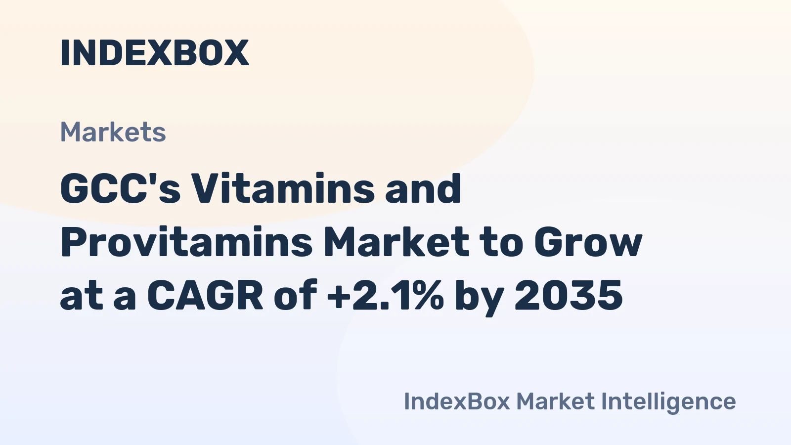 GCC's Vitamins and Provitamins Market to Grow at a CAGR of +2.1% by 2035