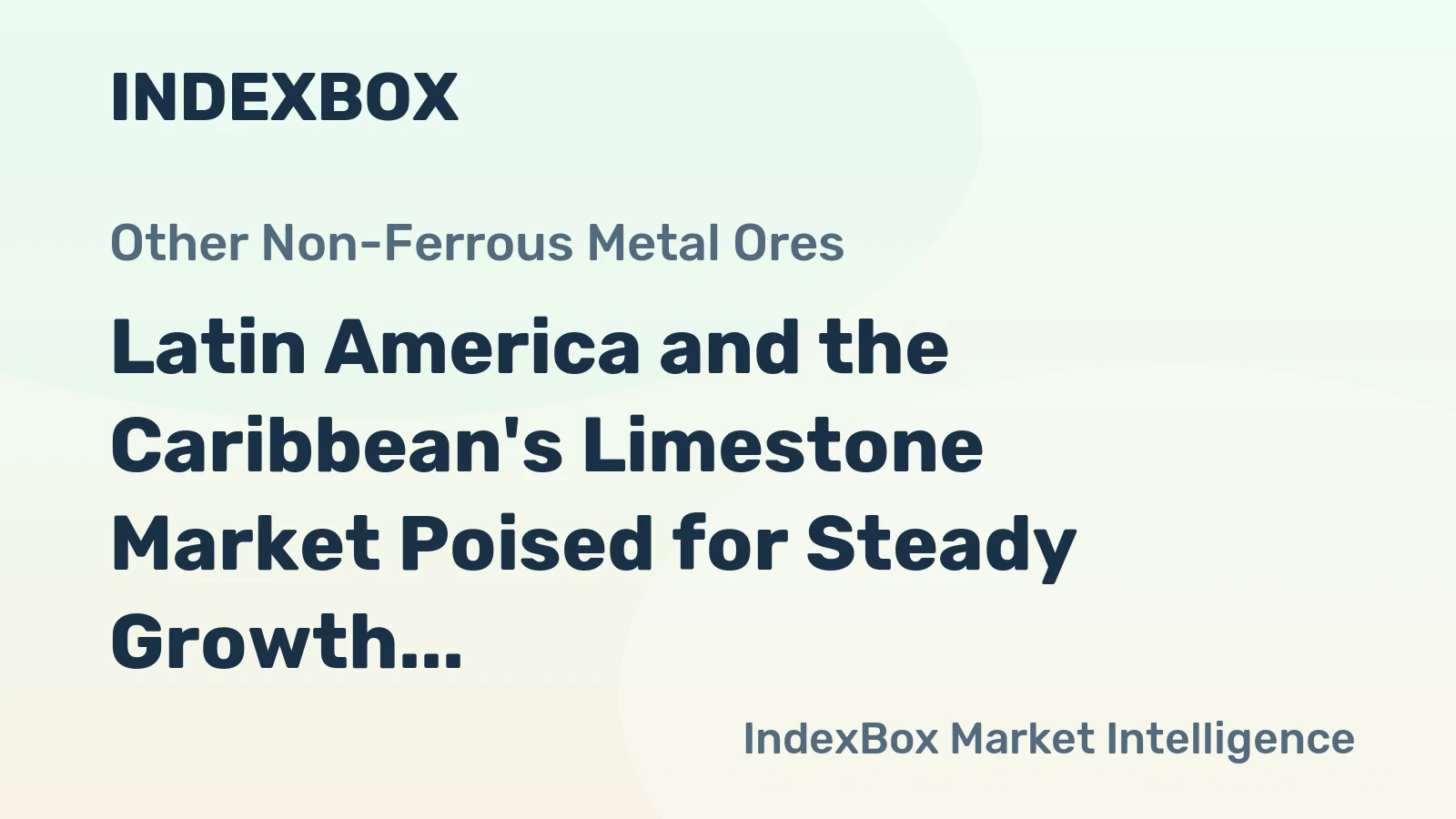 Latin America and the Caribbean's Limestone Market Poised for Steady Growth With 1.9% CAGR Through 2035