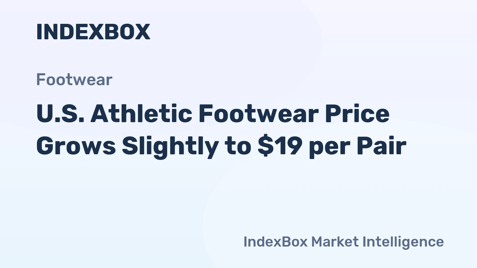 U.S. Athletic Footwear Price Grows Slightly to $19 per Pair