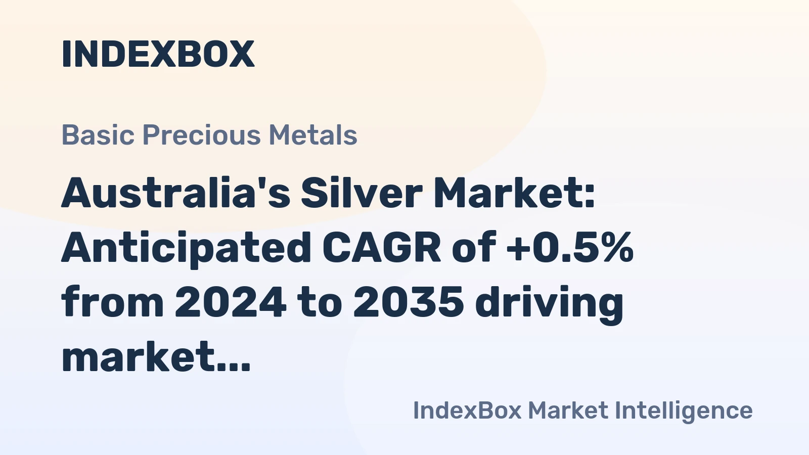 Australia's Silver Market: Anticipated CAGR of +0.5% from 2024 to 2035 driving market volume to 917 tons