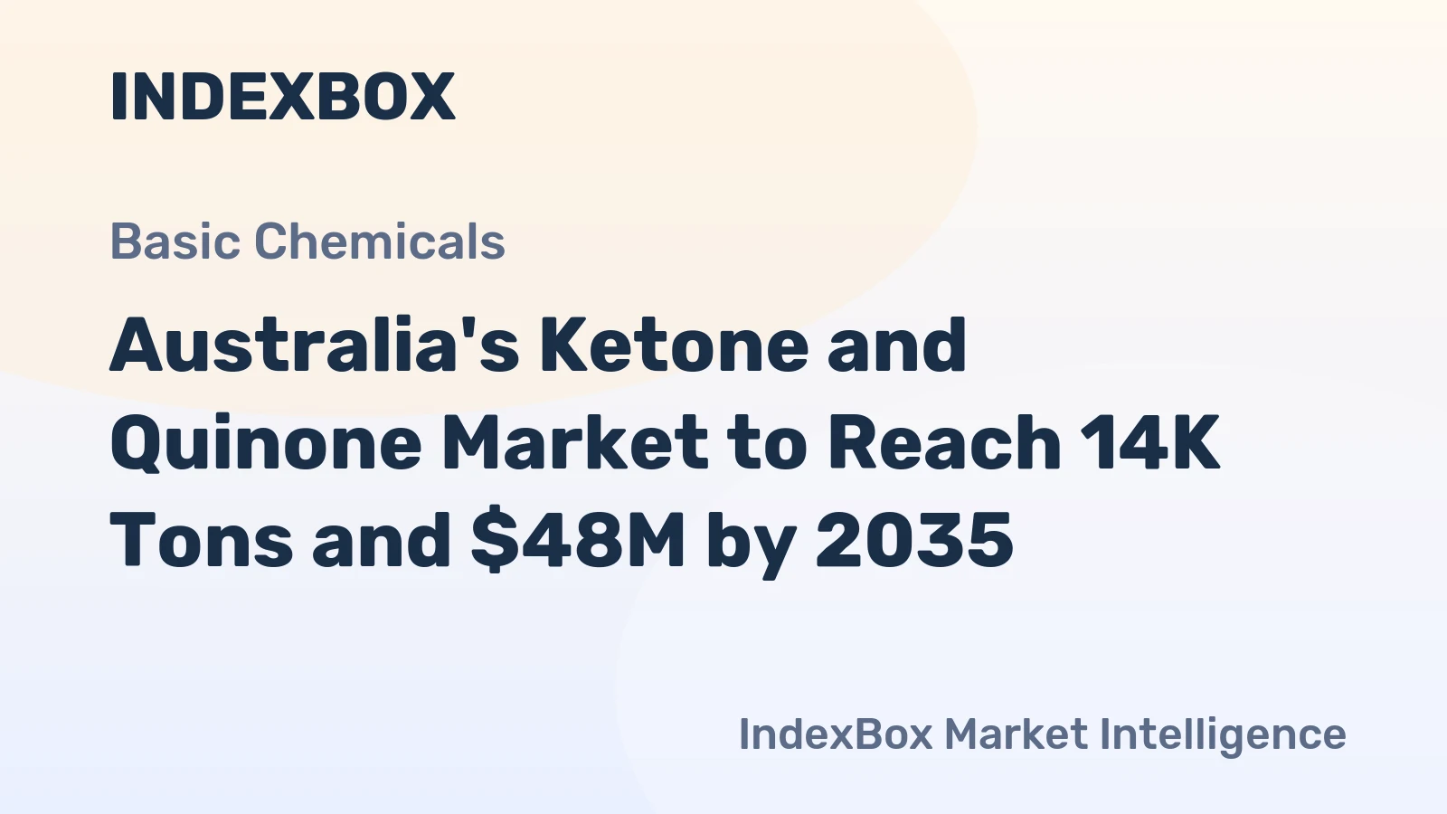 Australia's Ketone and Quinone Market to Reach 14K Tons and $48M by 2035