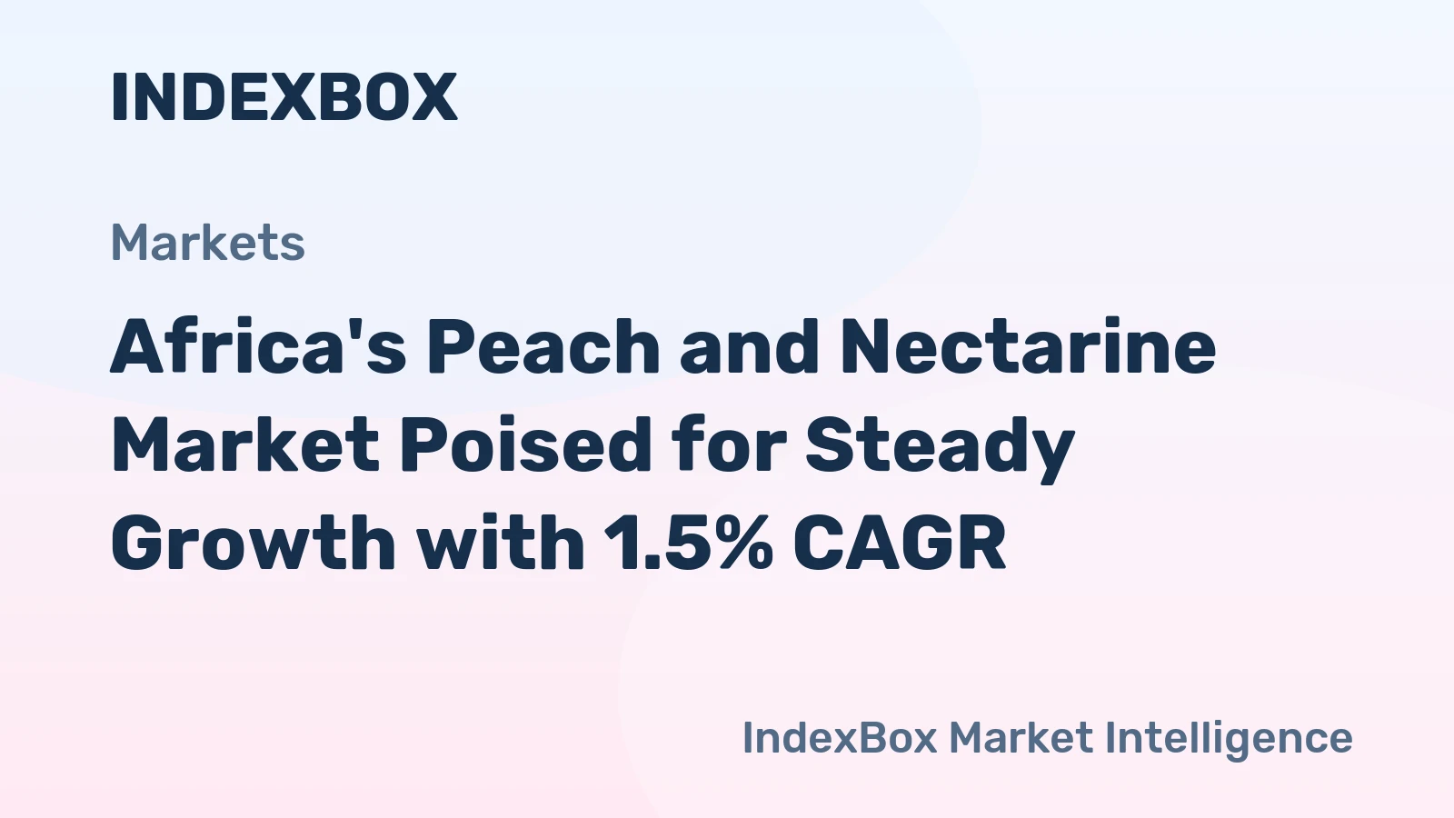 Africa's Peach and Nectarine Market Poised for Steady Growth with 1.5% CAGR