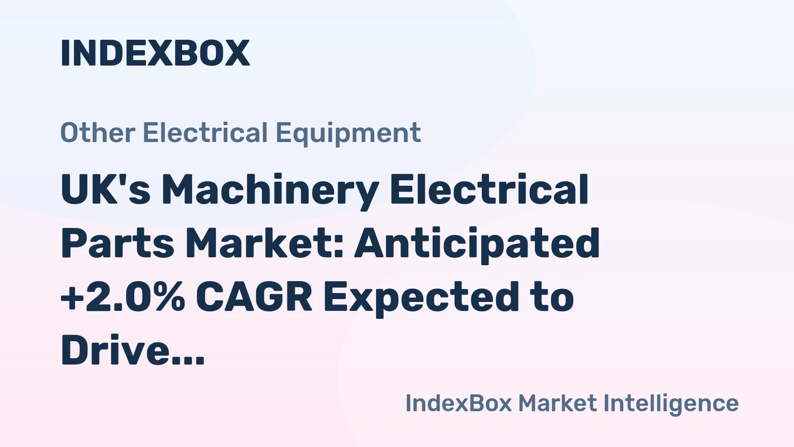 UK's Machinery Electrical Parts Market: Anticipated +2.0% CAGR Expected to Drive Market Volume to 28K Tons by 2035