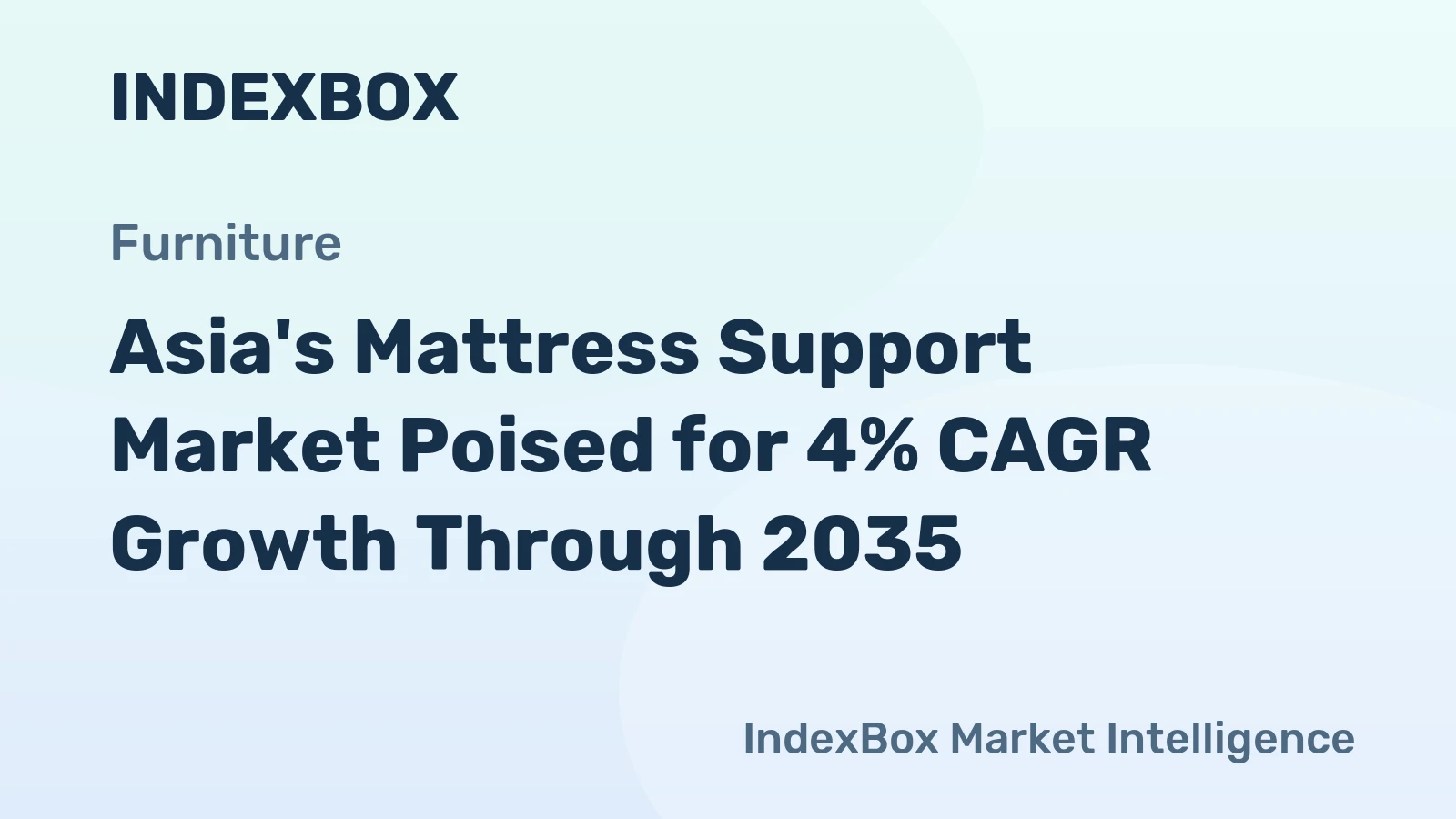 Asia's Mattress Support Market Poised for 4% CAGR Growth Through 2035