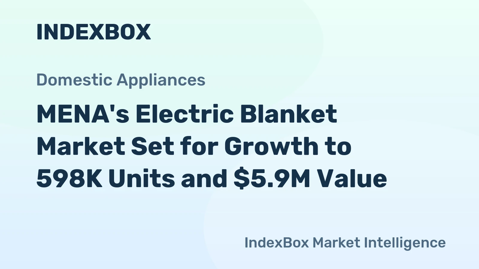 MENA's Electric Blanket Market Set for Growth to 598K Units and $5.9M Value