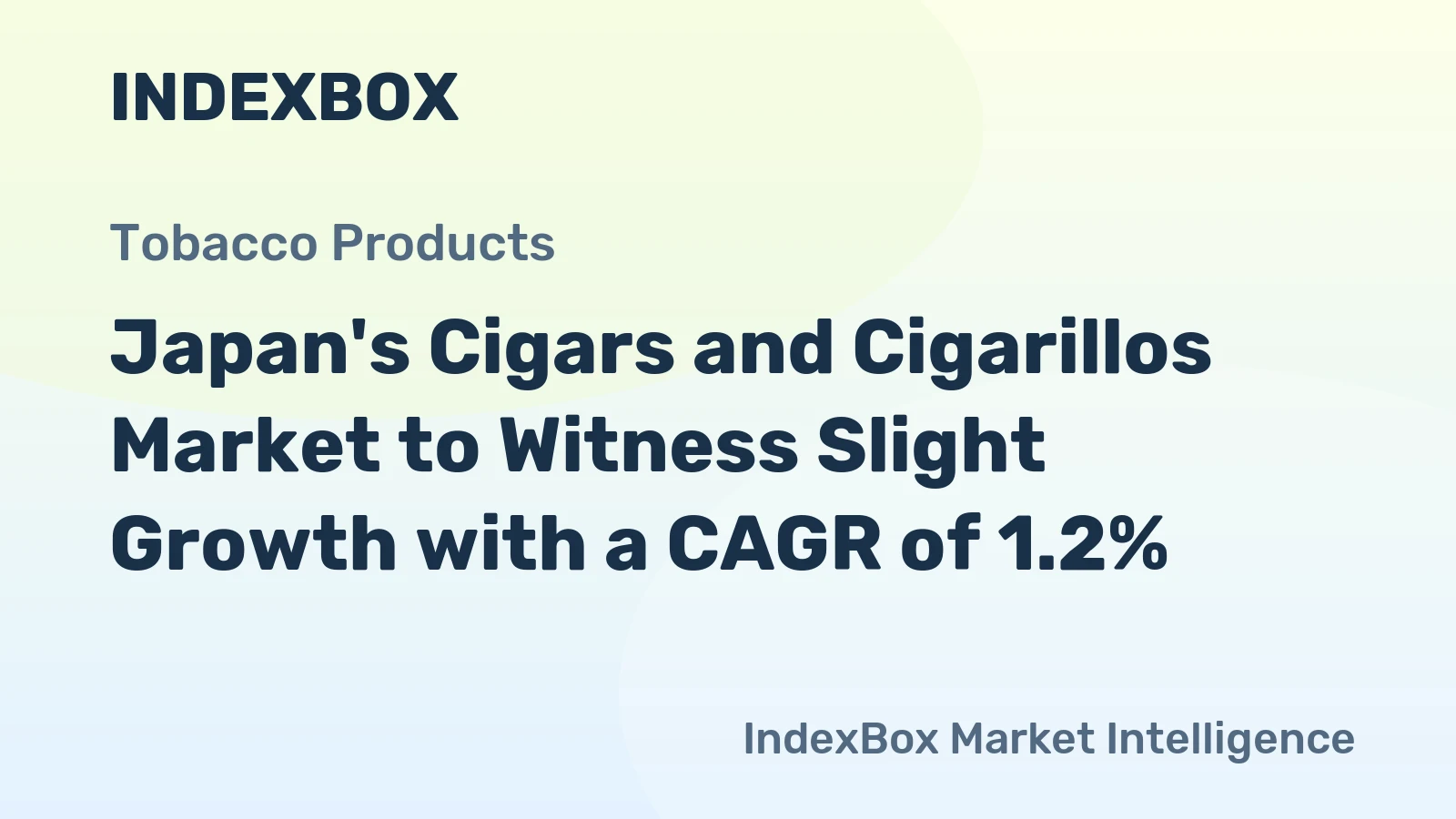 Japan's Cigars and Cigarillos Market to Witness Slight Growth with a CAGR of 1.2%