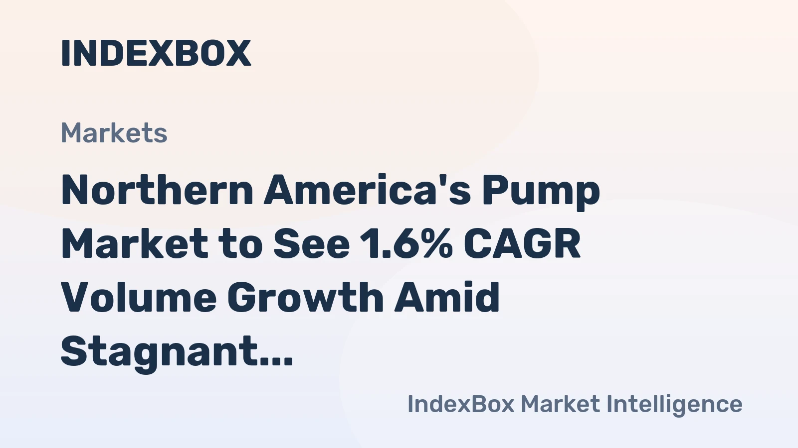 Northern America's Pump Market to See 1.6% CAGR Volume Growth Amid Stagnant Value Through 2035