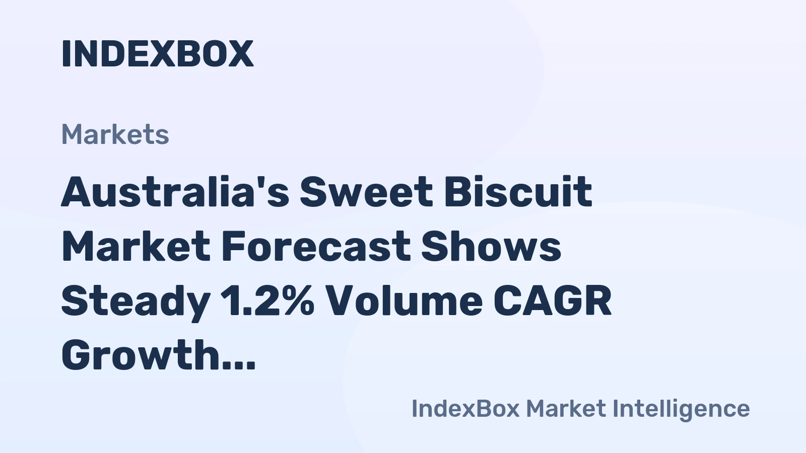 Australia's Sweet Biscuit Market Forecast Shows Steady 1.2% Volume CAGR Growth Through 2035