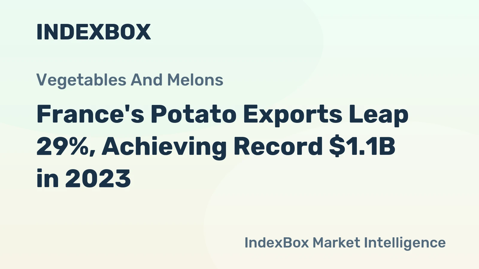 France's Potato Exports Leap 29%, Achieving Record $1.1B in 2023