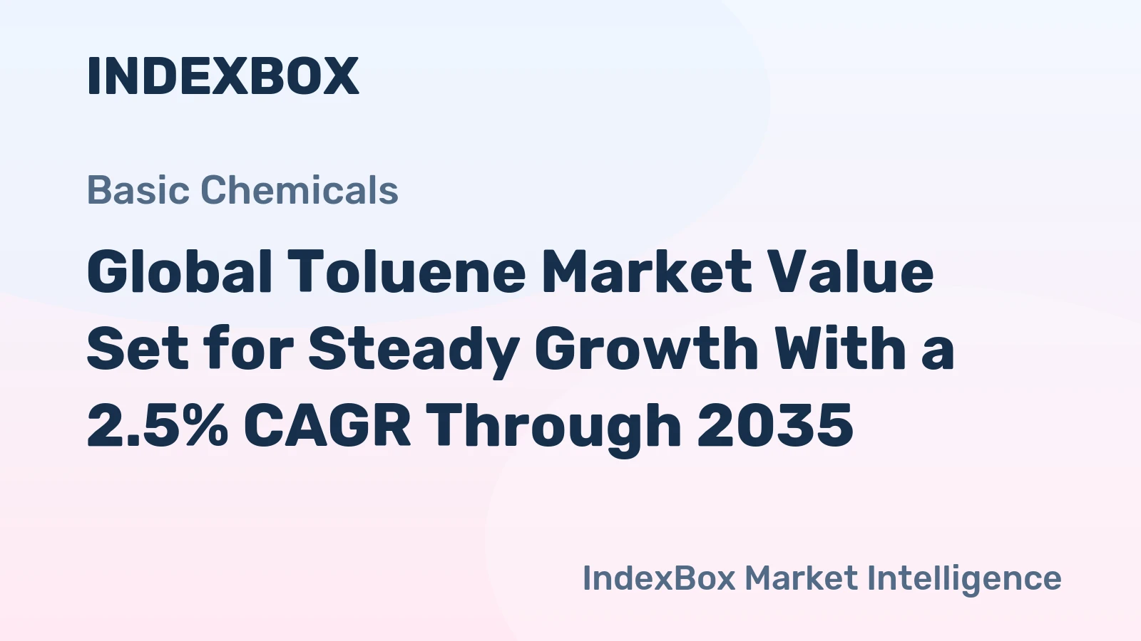 Global Toluene Market Value Set for Steady Growth With a 2.5% CAGR Through 2035