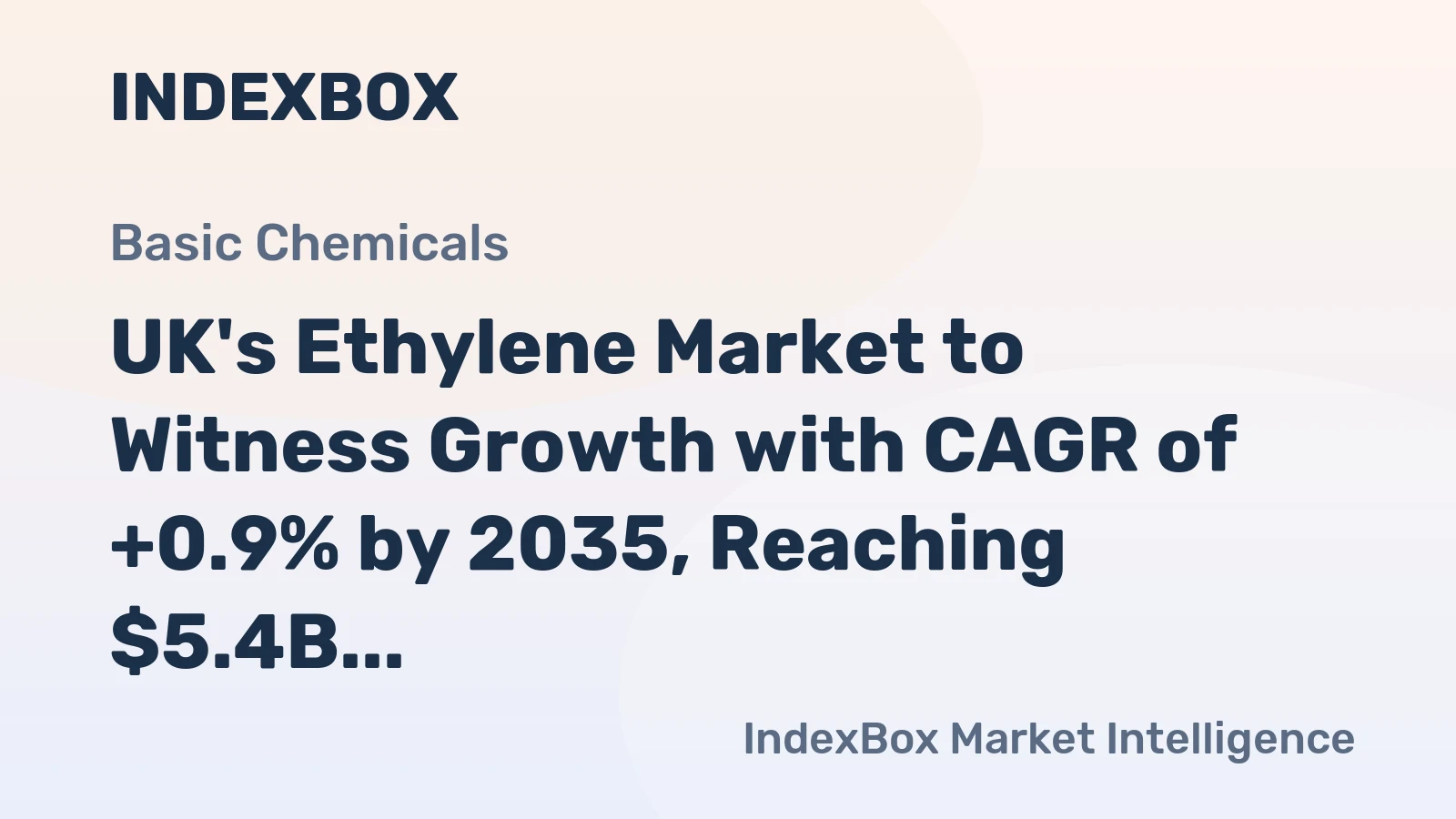 UK's Ethylene Market to Witness Growth with CAGR of +0.9% by 2035, Reaching $5.4B in Value