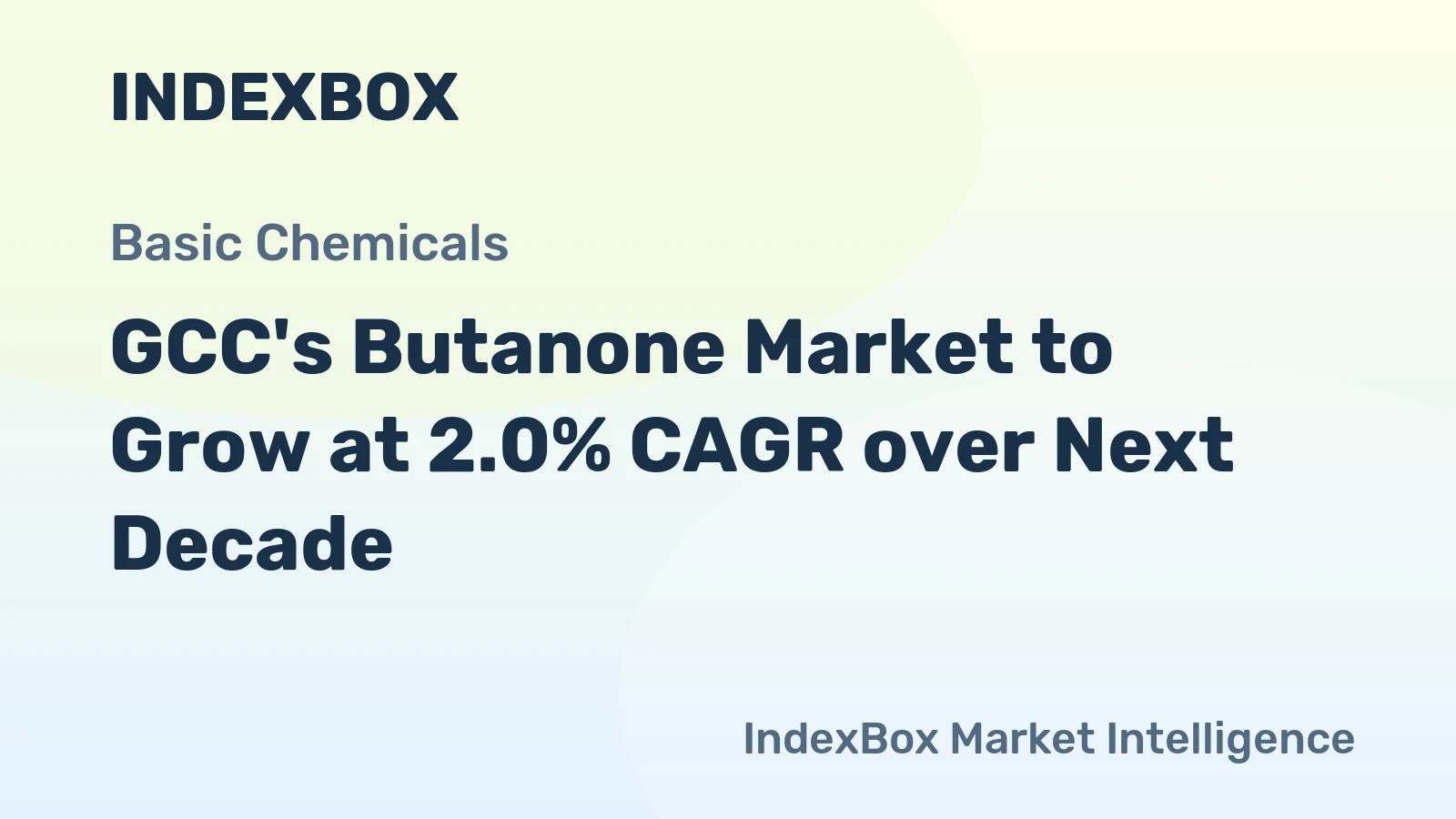 GCC's Butanone Market to Grow at 2.0% CAGR over Next Decade