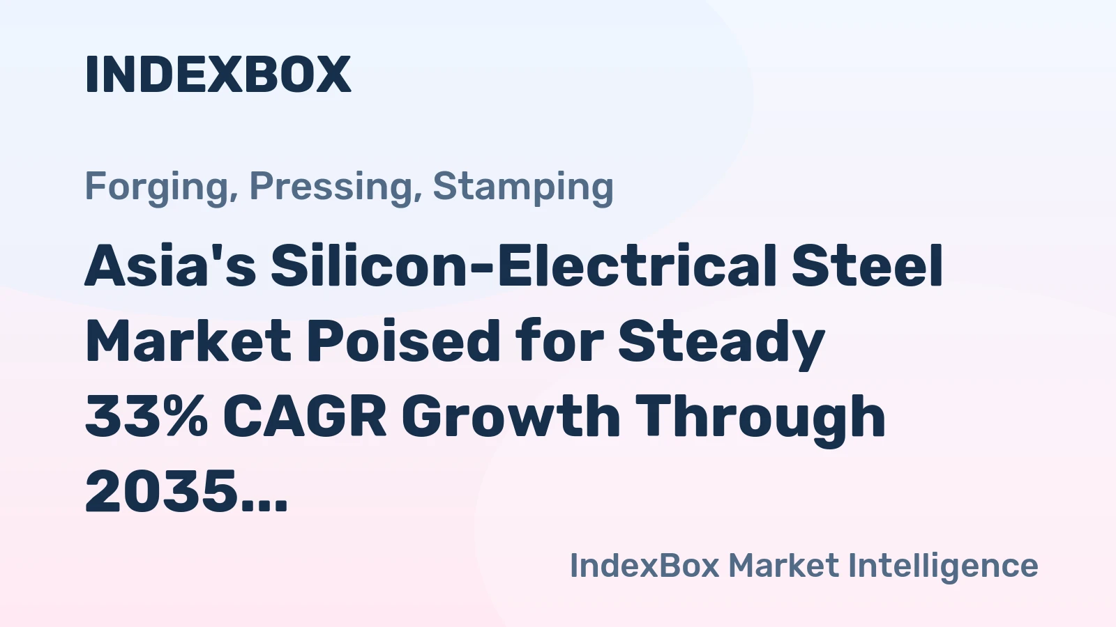 Asia's Silicon-Electrical Steel Market Poised for Steady 33% CAGR Growth Through 2035