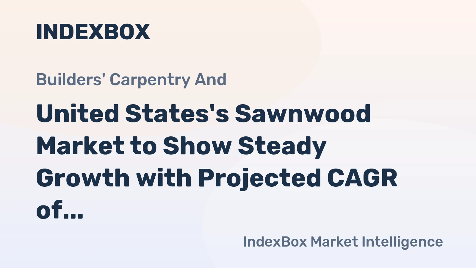 United States's Sawnwood Market to Show Steady Growth with Projected CAGR of +1.3% from 2024 to 2035