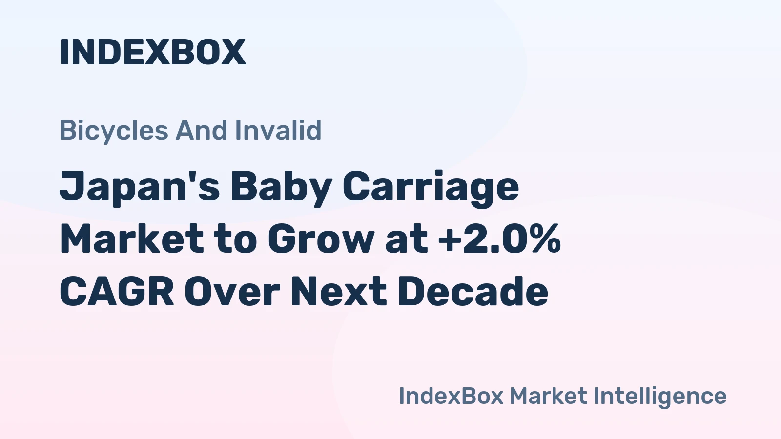 Japan's Baby Carriage Market to Grow at +2.0% CAGR Over Next Decade