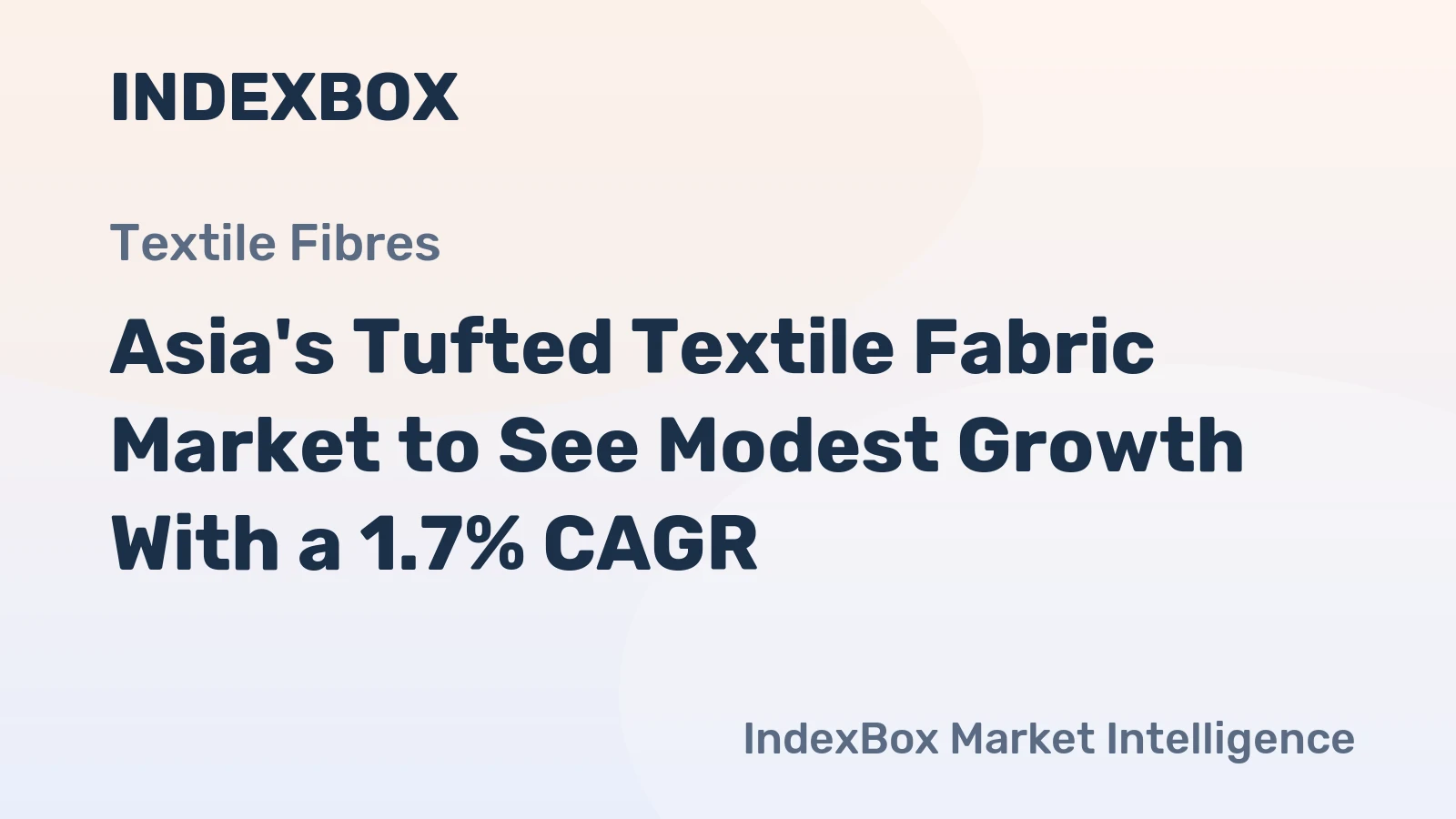 Asia's Tufted Textile Fabric Market to See Modest Growth With a 1.7% CAGR